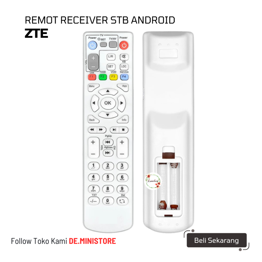 Jual Remote Android TV BOX Stb Set Top Box Speedy TV Use ZTE ZXV10 B860 ...