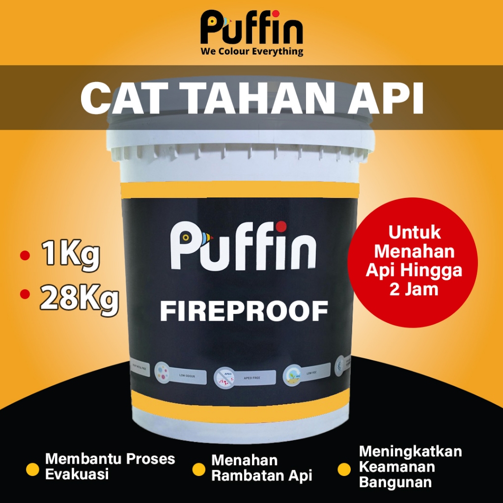 Jual Cat Anti Api Puffin INSTUMAX FIREPROOF Fire retardant intumescent ...