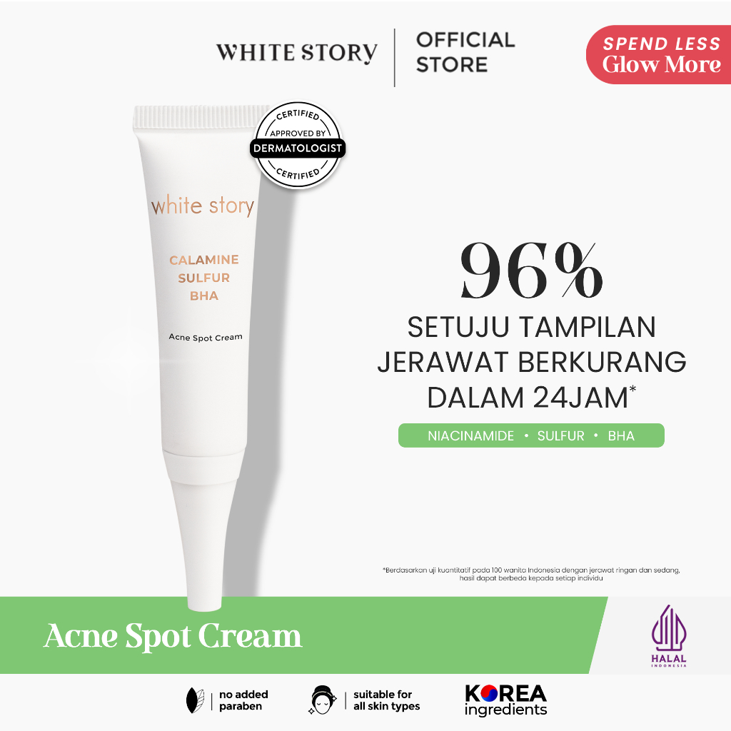 Jual White Story Acne Spot Cream - Krim Totol Atasi Jerawat | Shopee ...