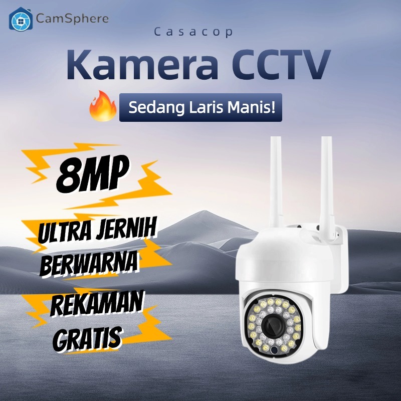 Jual CCTV WiFi Outdoor Casacop Q15 – Kamera IP Tahan Air, Night Vision ...