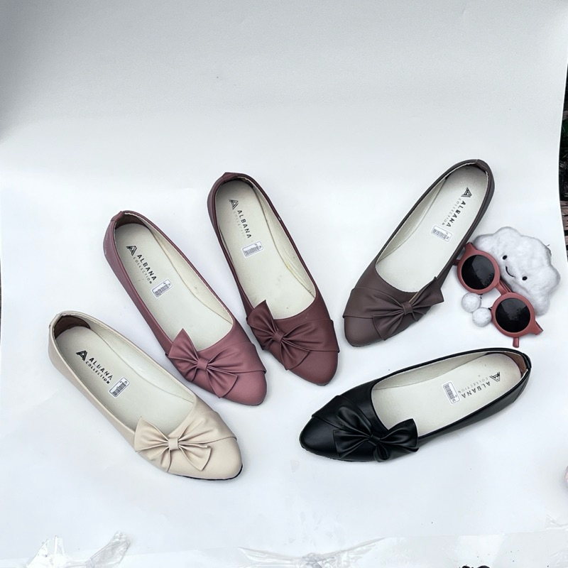 Jual ALBANA COLLECTION || TERMURAH! Sepatu Balet Wanita Bahan Kaparo ...
