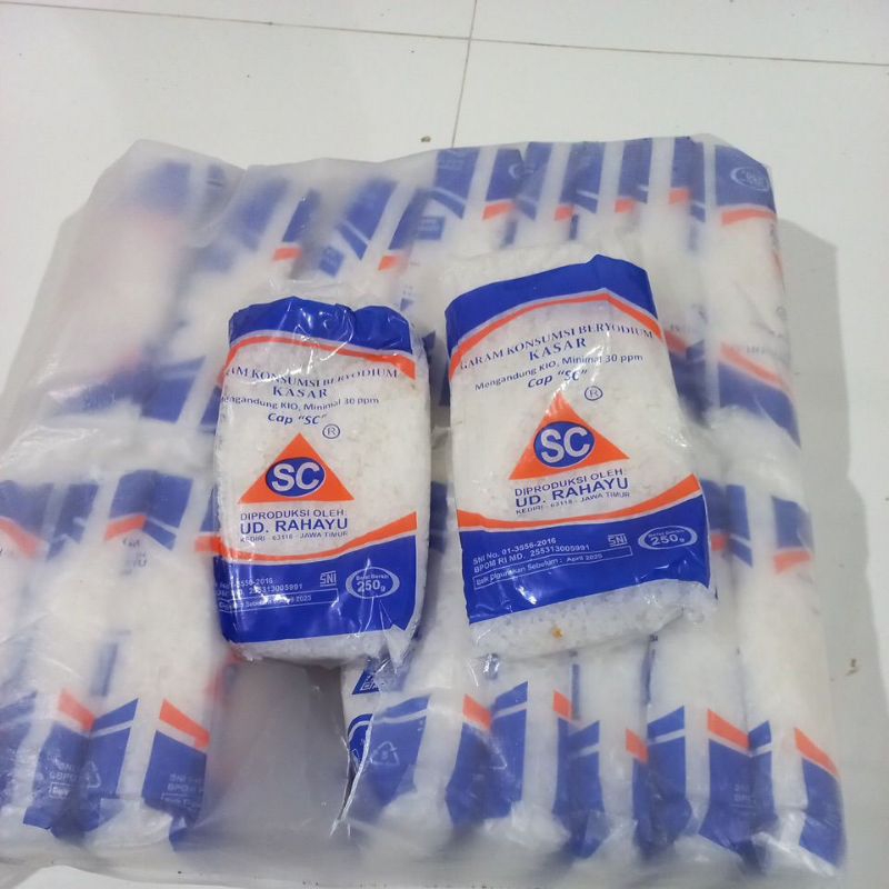 Jual Garam konsumsi Beryodium Kasar (1bal/20pcs) | Shopee Indonesia