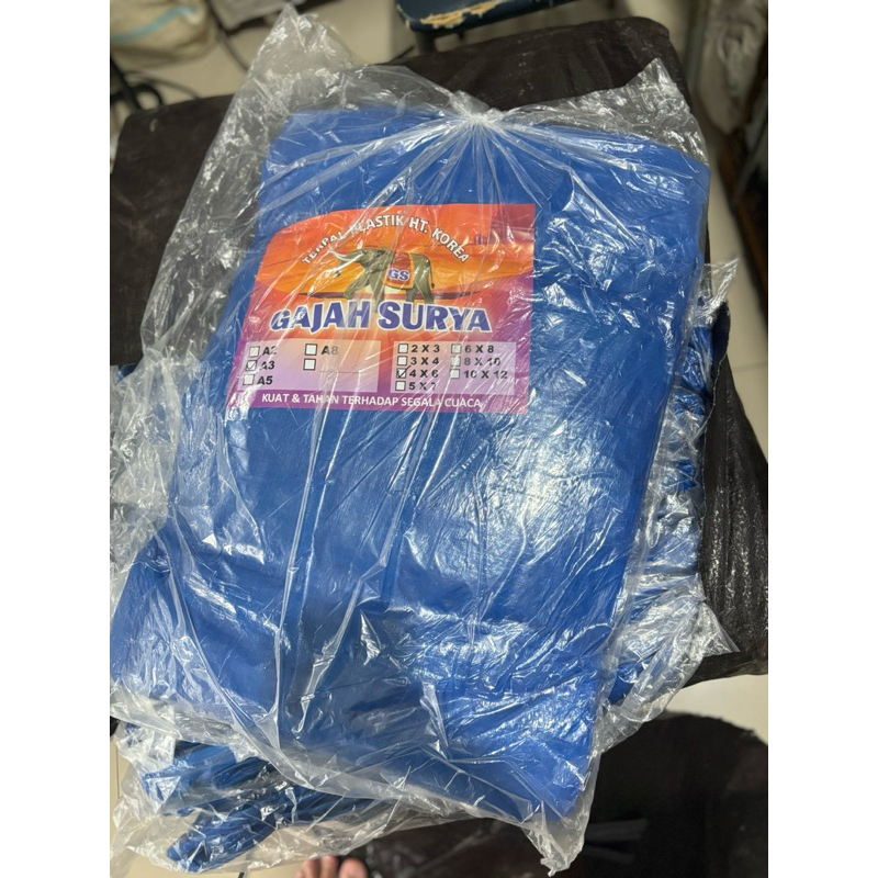 Jual Terpal Cap gajah Surya 4x6 A3 | Shopee Indonesia