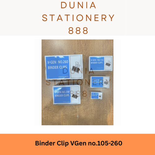 Jual Binder Clip Penjepit Kertas VGen no 105-260 | Shopee Indonesia