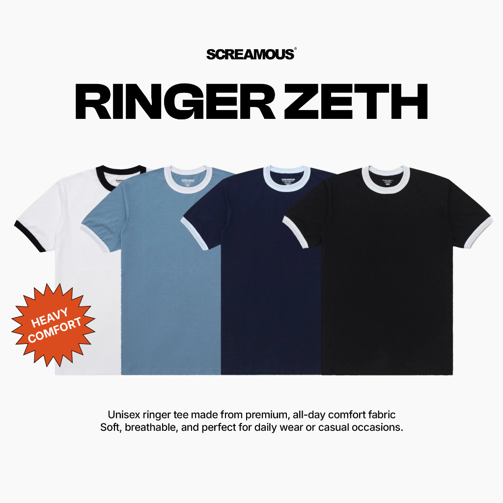Jual Screamous Kaos T-Shirt RINGER ZETH | Shopee Indonesia