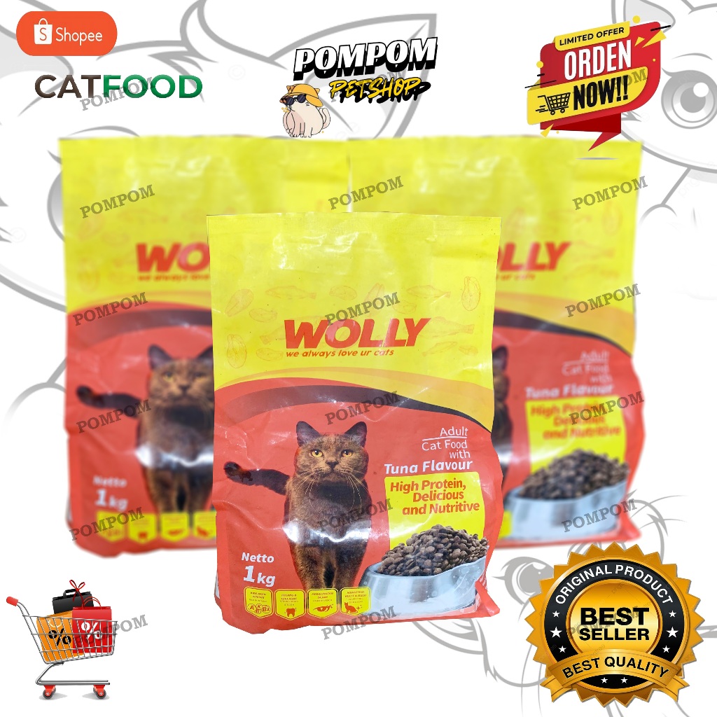 Jual wolly dryfood pakan kucing | Shopee Indonesia