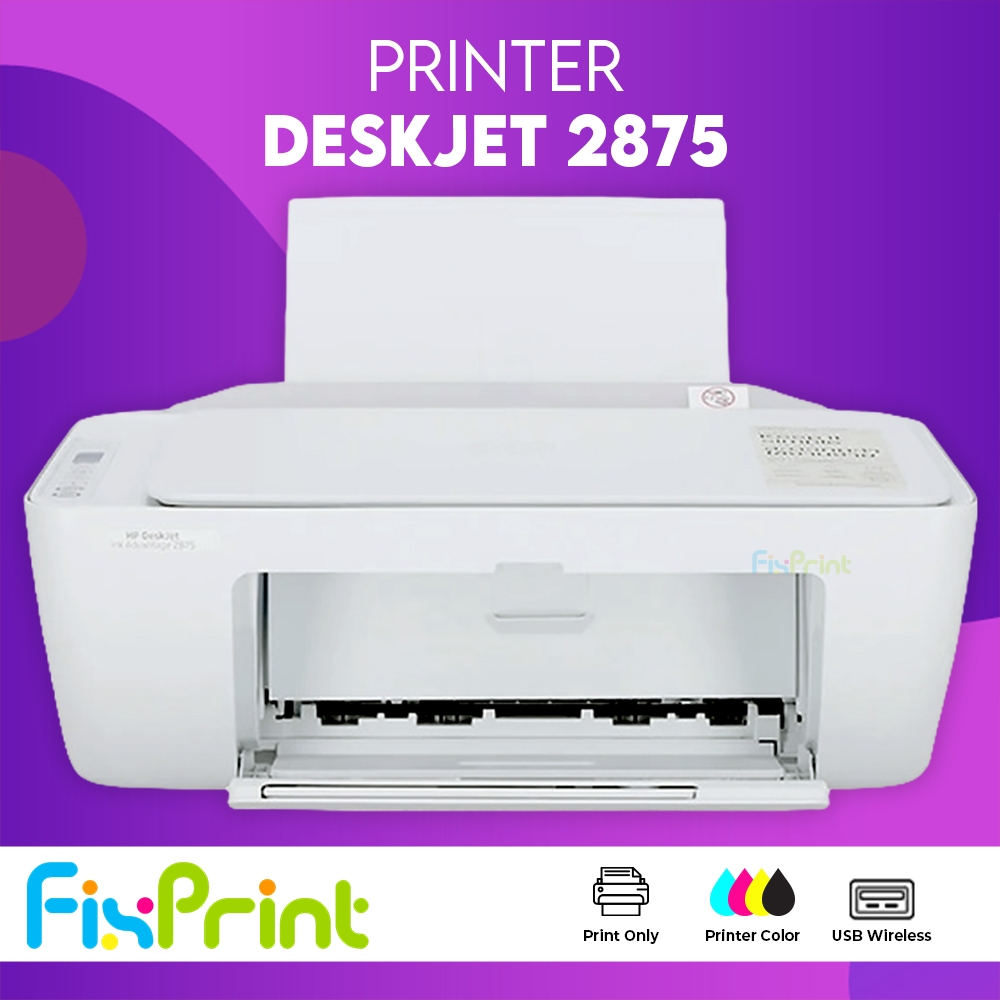 Jual Printer HP Deskjet 2875 / 2876 All In One Print Scan Copy Wireless ...
