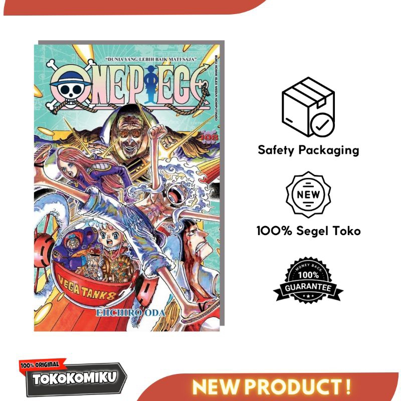 Jual Serial Komik One Piece - by Eichiro Oda - Volume 108 (NEW ...