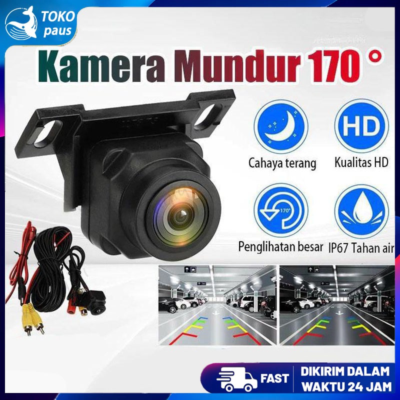 Jual Kamera Mundur Parkir Mobil Kamera Belakang Mobil Universal HD 170 Derajat/Anti Air Dengan ...