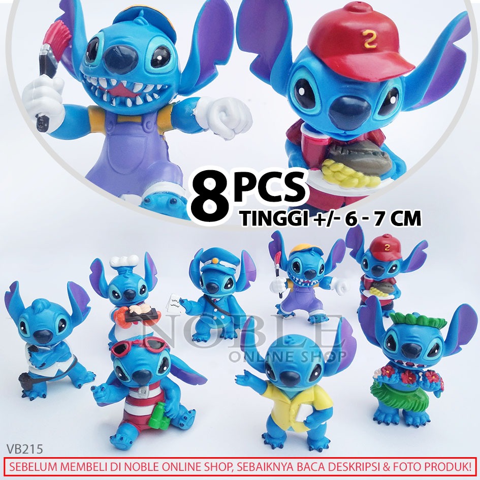 Jual STITCH FIGURE SET LILO CUTE BLUE MONSTER ALIEN BIRU KOLEKSI MAINAN ...