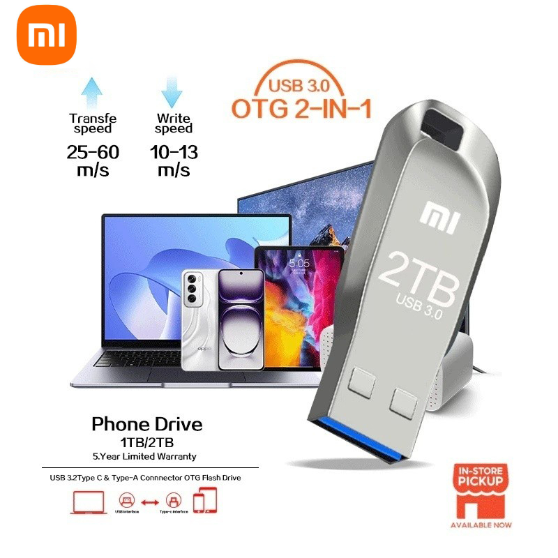 Jual Xiaomi Original Flashdisk USB 1 TB 2 TB OTG Flash Drive Storage ...