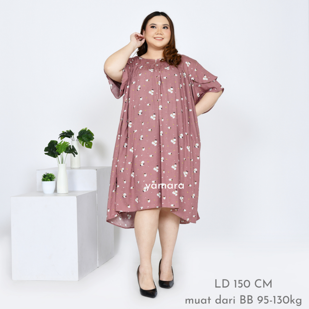 Jual YAMARA KUMALA DRESS DASTER JUMBO LD 150 CM| baju ibu menyusui ...