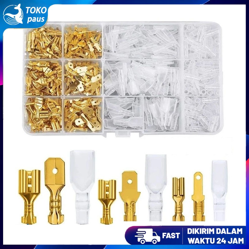 Jual TOOLBOX 240/500pcs Skun Kabel Motor/Sekun Kabel Motor Terminal ...