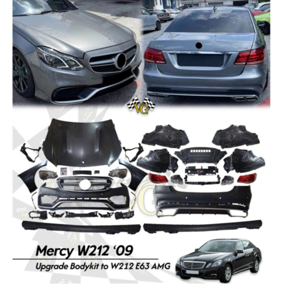 Jual Bodykit Mercy W212 2009 - 2013 to E63 AMG 2014 - 2015 Bodykit ...