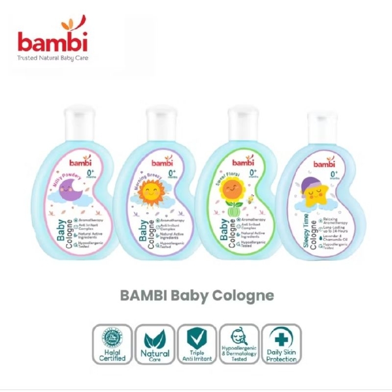 Jual BAMBI BABY COLOGNE 100ml | Shopee Indonesia