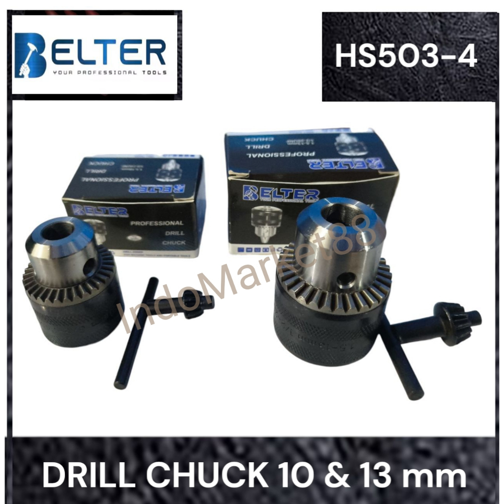 Jual HS503 504 BELTER - Drill Chuck 10 & 13 mm - Kunci Kepala Bor ...