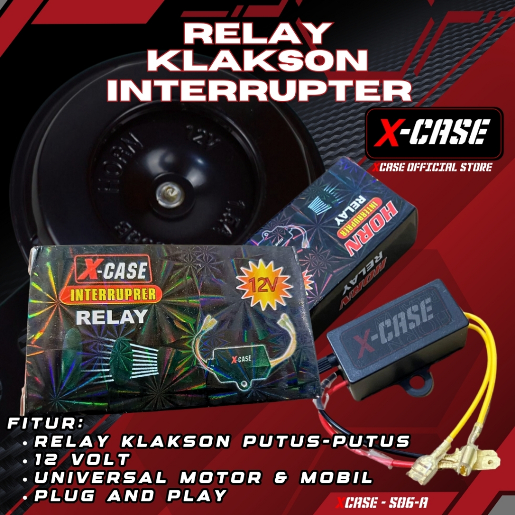 Jual X-Case Relay Biled Klakson Putus 12 Volt Universal Motor Mobil ...