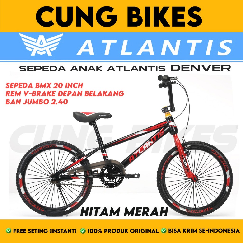 Jual SEPEDA BMX ATLANTIS 006 Oversize Rem V-brake | Shopee Indonesia