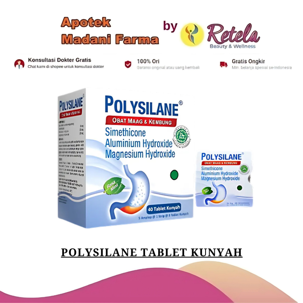 Jual POLYSILANE TABLET KUNYAH 1 BOX ORIGINAL | Shopee Indonesia