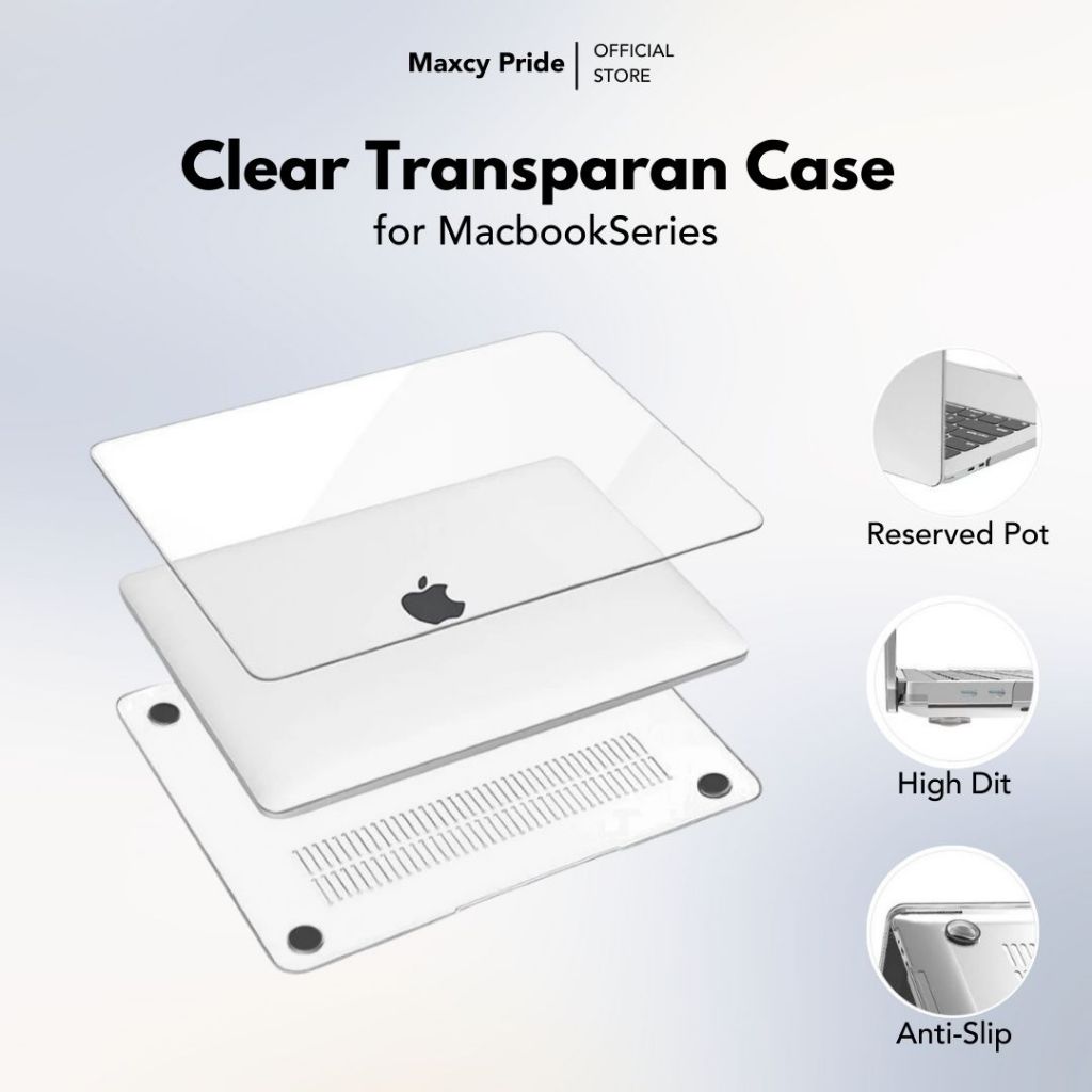 Jual Case Macbook Air M2 M1 Pro Retina Clear/ Bening Casing mac book ...