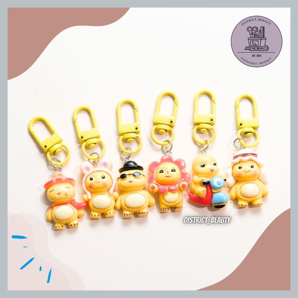 Jual GANTUNGAN KUNCI RESIN NAILONG DINO KOSTUM CUSTOME LUCU KEYCHAIN ...