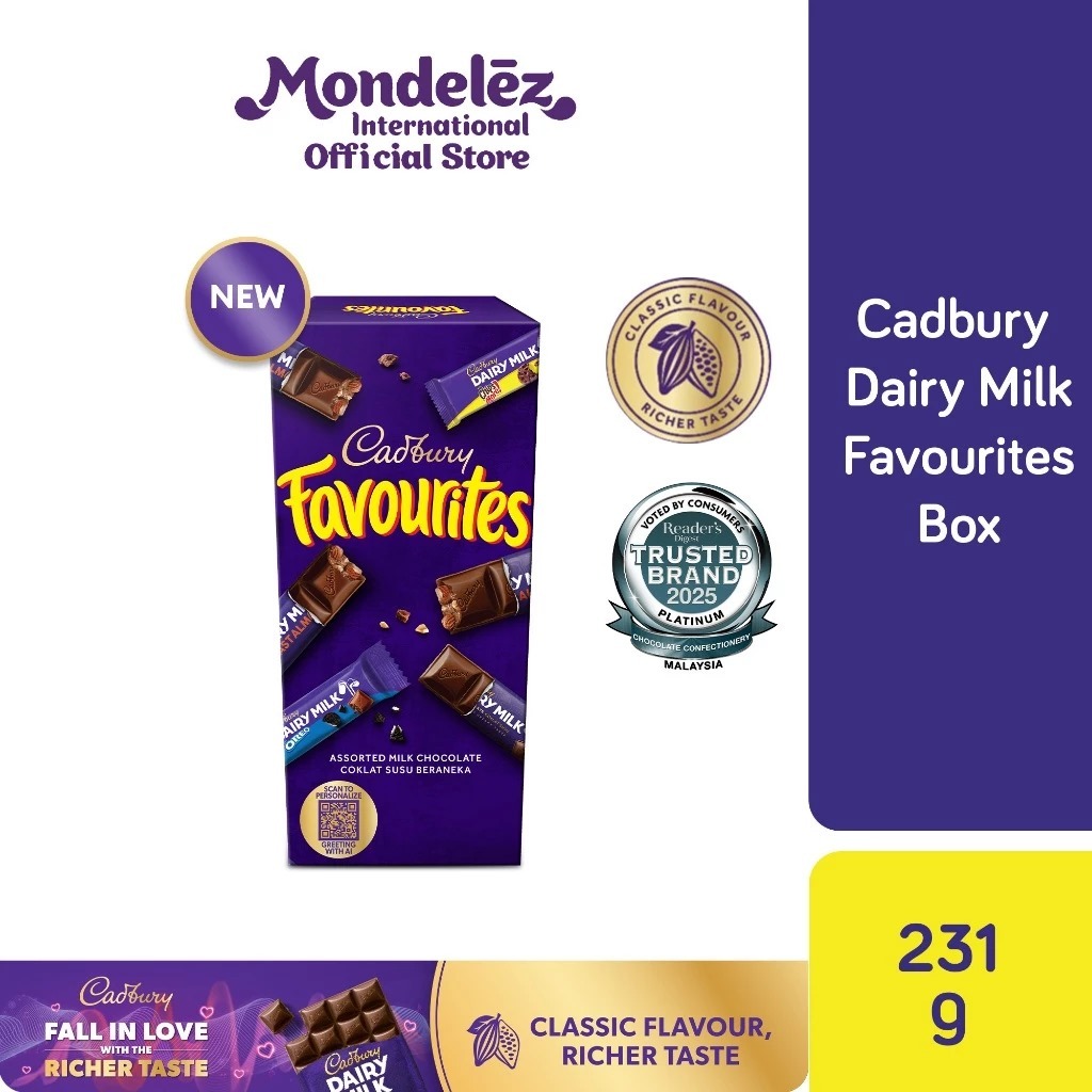 Jual Cadbury Favourites Chocolate Box 271g (Made In Malaysia) | Shopee ...