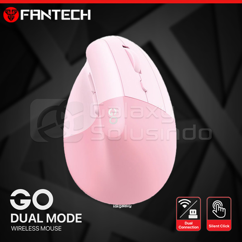 Jual Fantech W195R Dual Connection Vertical Wireless Office Mouse ...