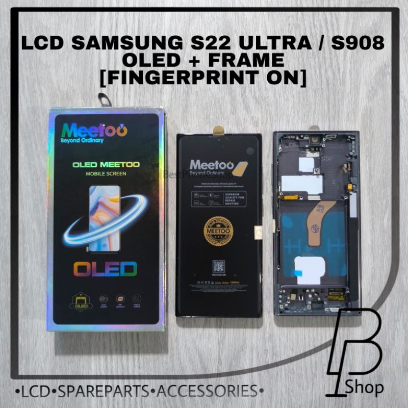 Jual LCD SAMSUNG S22 ULTRA / S908 OLED + FRAME[FINGERPRINT ON] | Shopee ...