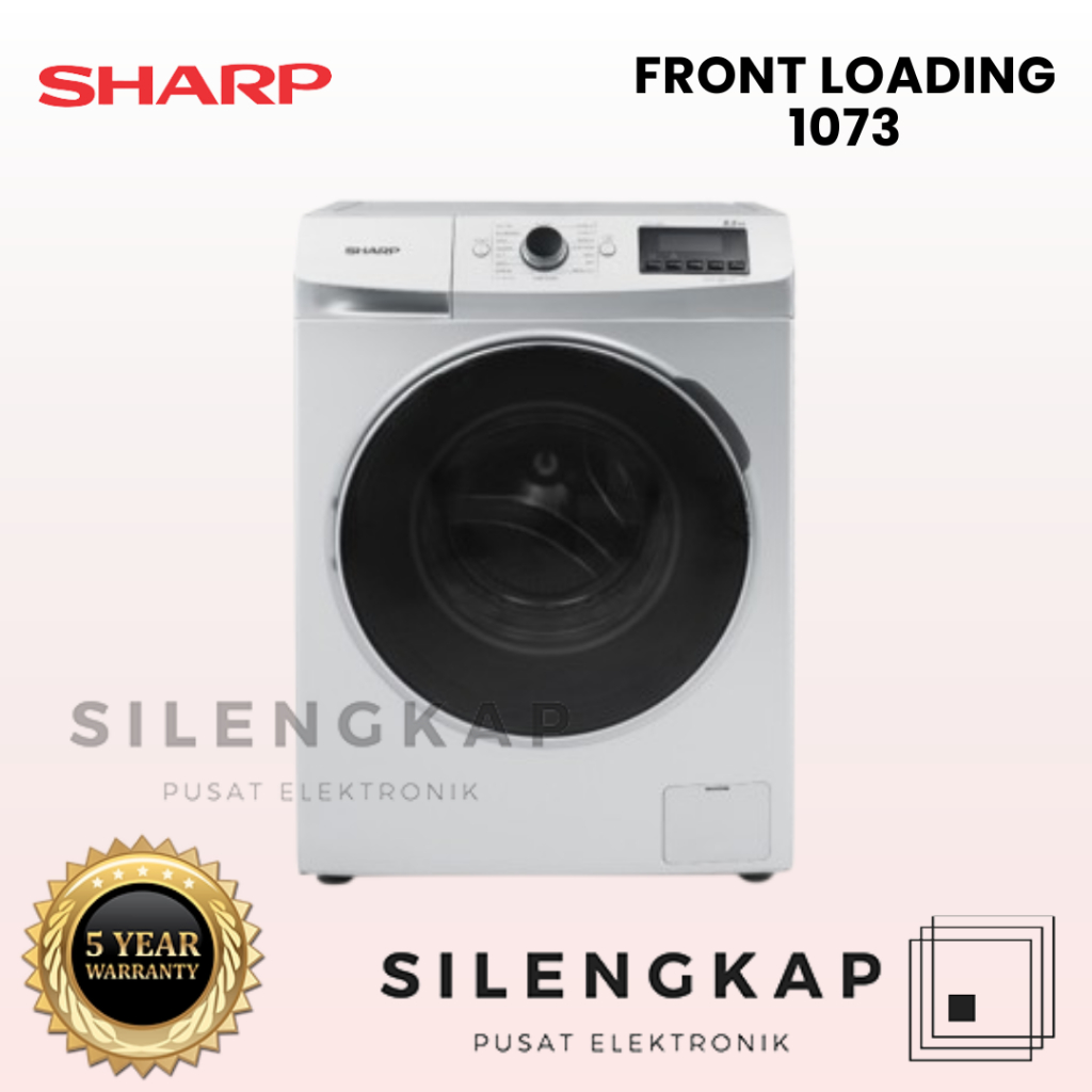 Jual Front Loading Sharp ESFL1073W / Mesin Cuci Sharp 7KG Esfl 1073 | Shopee Indonesia