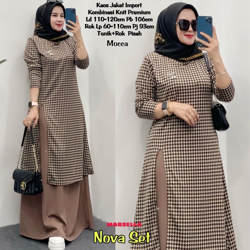 Jual Anafa Set / Nova Set By Marsela • Bahan Combed & Jeans | Shopee ...