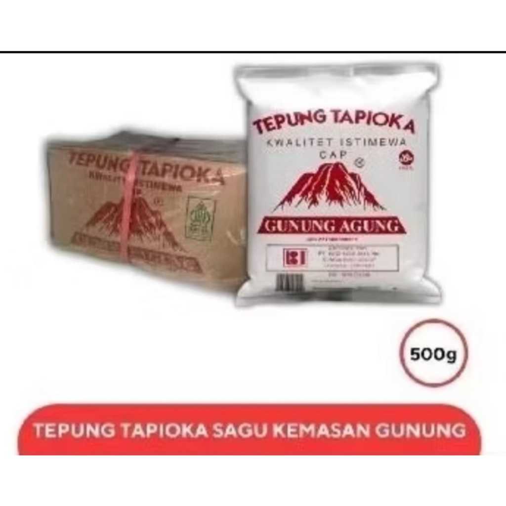 Jual TEPUNG SAGU TAPIOKA GUNUNG AGUNG 1 KARTON ISI 20 PACK | Shopee ...