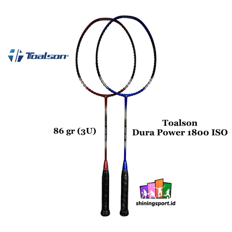 Jual Raket Badminton Toalson Dura Power 1800 ISO (+ FREE COVER TOALSON ...
