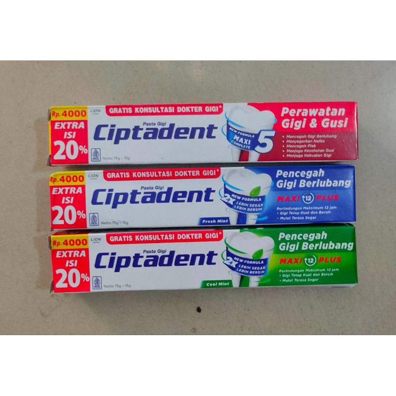 Jual Ciptadent Pasta Gigi 75gr - Odol Ciptadent 75gr | Shopee Indonesia
