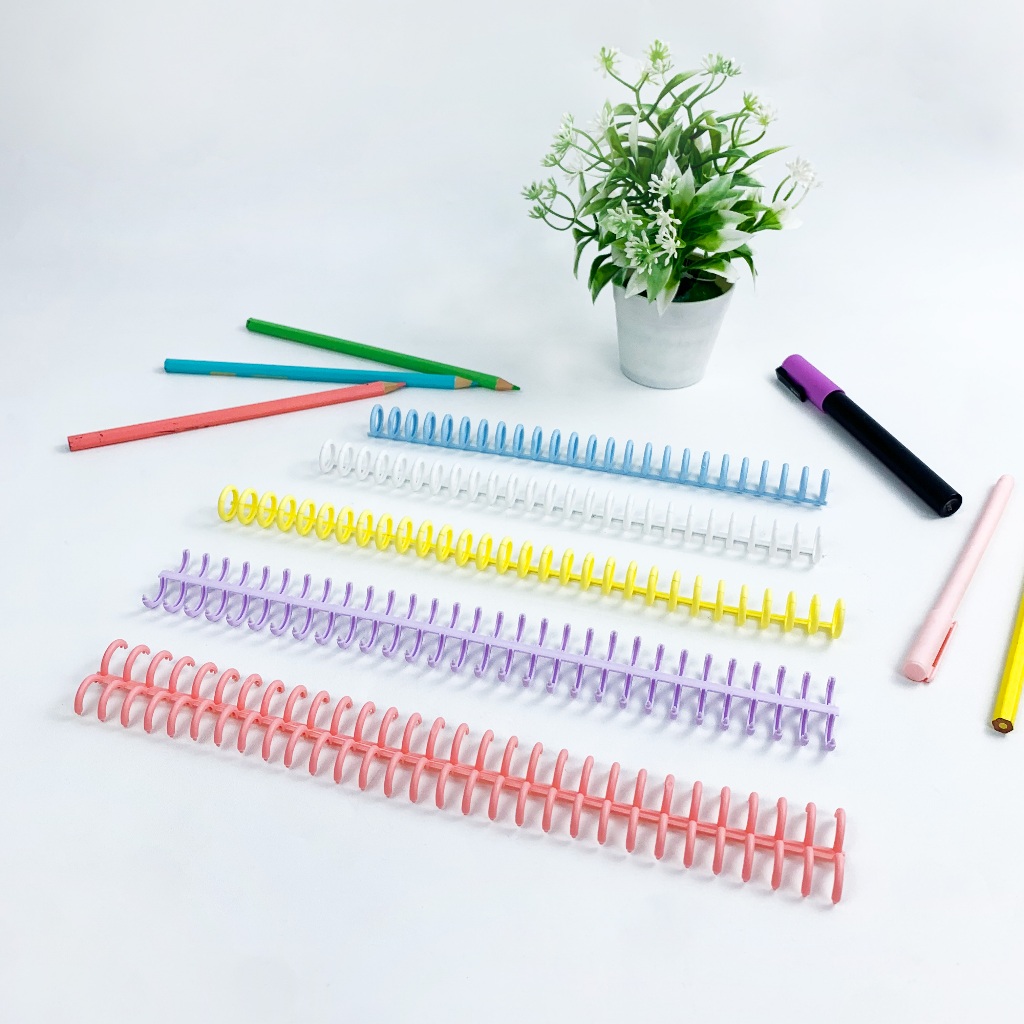 Jual Ring Binder DIY Spiral Binder / Loose Leaf Binding Strip 30 Lubang ...