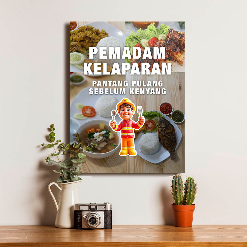 Jual Poster Warung Makan Pemadam Kelaparan Pantang Pulang Quotes Lucu ...