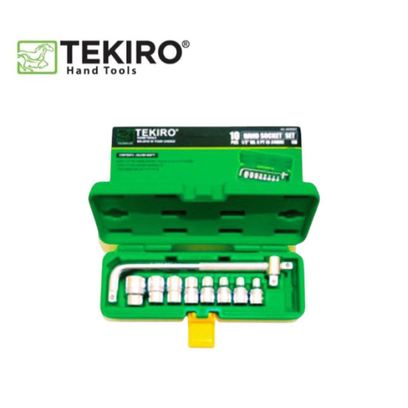 Jual TEKIRO HAND SOCKET SET 10pcs, 1/2". 6pt (8 - 24). KUNCI Sok Set ...