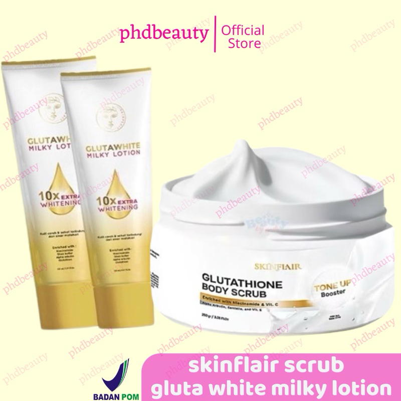Jual Glutathione Body Scrub Tone Up Booster by Skinflair scrub skinfair ...