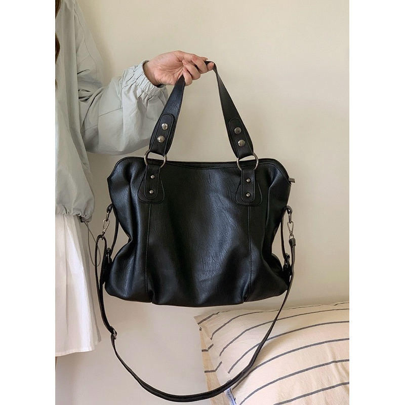 Jual Tas Selempang Kulit Wanita Besar Tas Bahu Cewek Versatile Shoulder ...