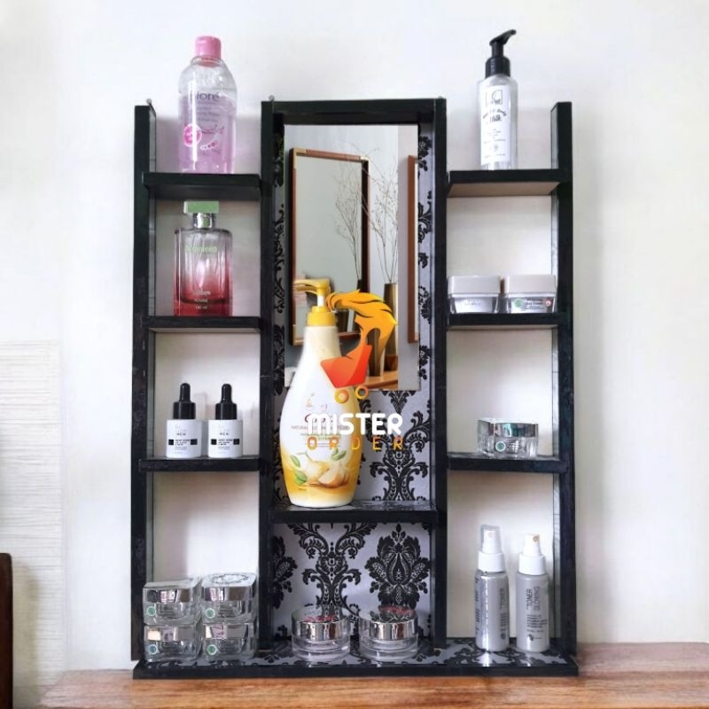 Jual RAK KOSMETIK 2 TIANG MINIMALIS MODEL KUPU2 - RAK HIAS GANTUNG RAK ...