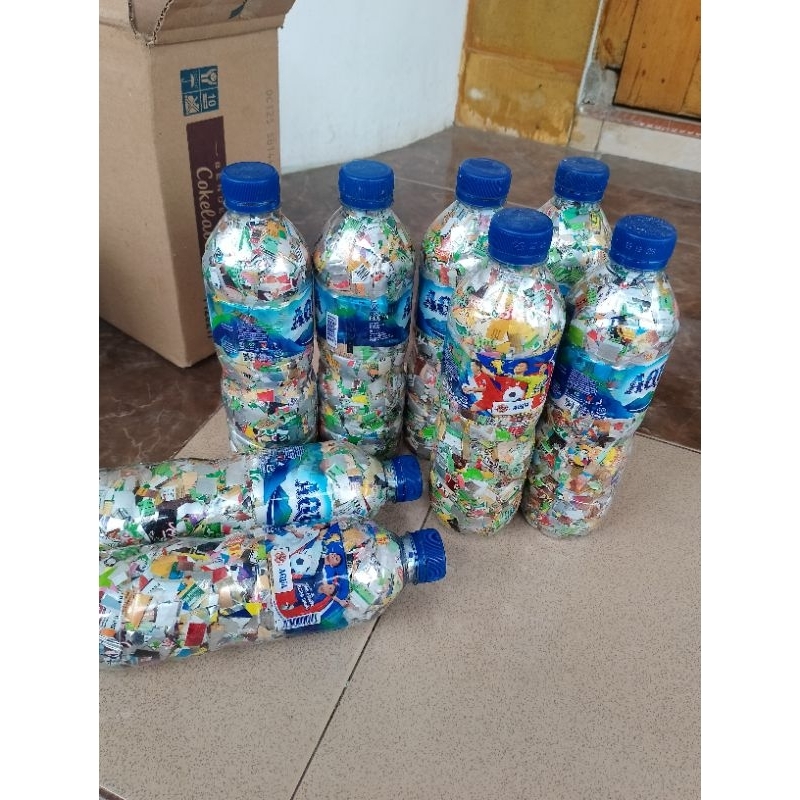 Jual Ecobrick Ramah Lingkungan Ekobrik Botol Aqua 600ml Le Minerale ...