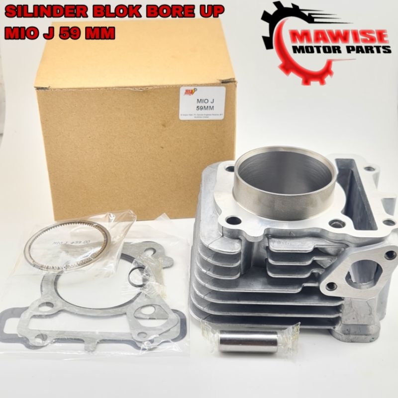Jual CYLINDER SILINDER BLOK SEHER BORING BORE UP MIO J FINO FI 115 MIO SOUL GT 59 MM 59MM ...