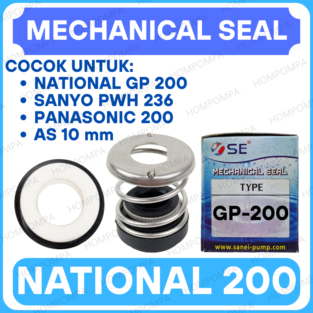 Jual MECHANICAL SEAL NATIONAL 200 / GP-200 SANEI - SIL MEKANIK SPAREPART POMPA AIR | Shopee ...