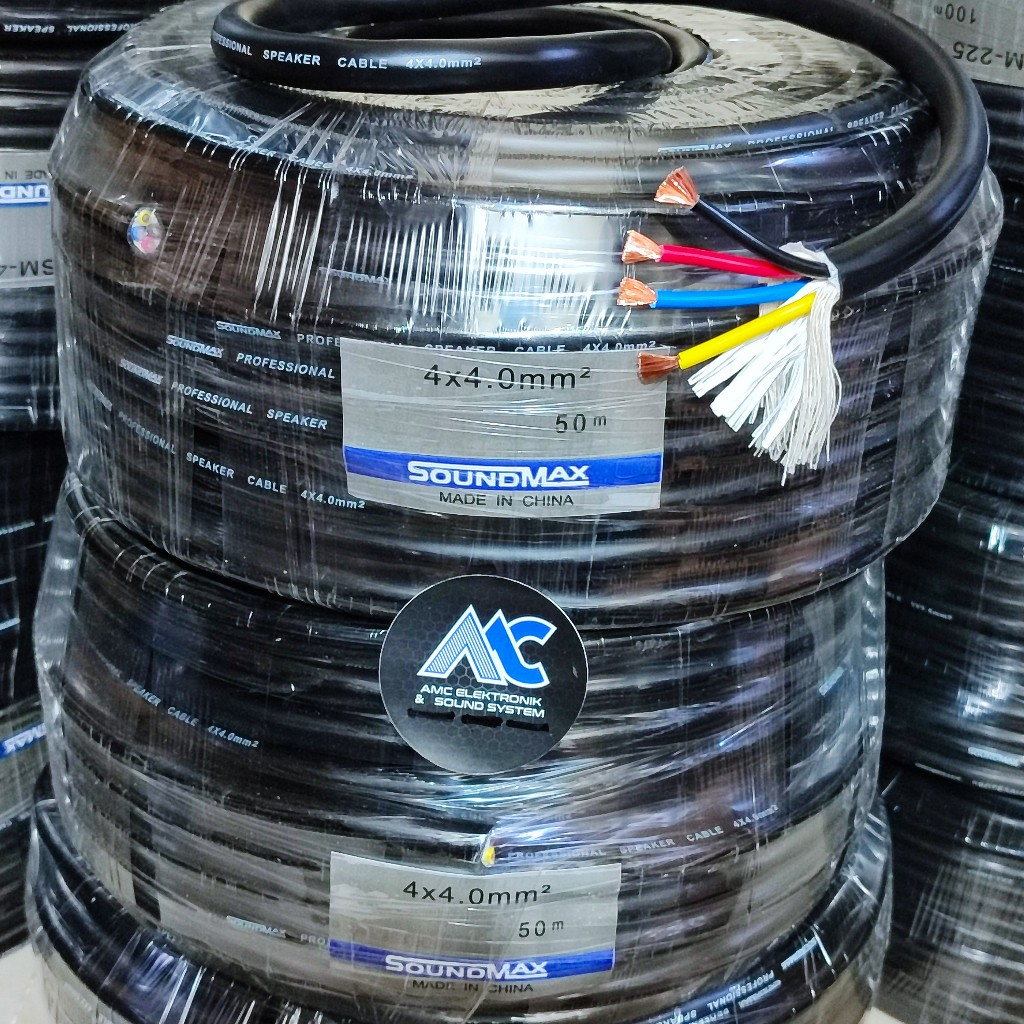 Jual Kabel Audio Speaker 4x4.0mm Soundmax Kabel isi 4 Serabut ECER ...