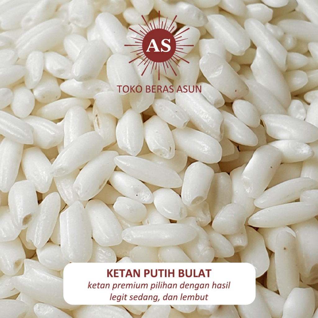 Jual ASUN BERAS Ketan Premium Putih Bulat - Round White Sticky Rice 1 ...