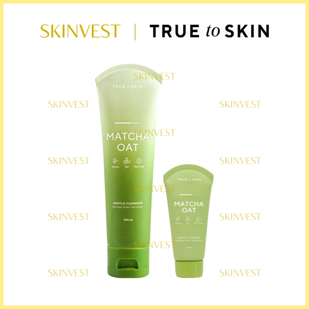 Jual TRUE TO SKIN Matcha Oat Gentle Cleanser - with Real Green Tea ...