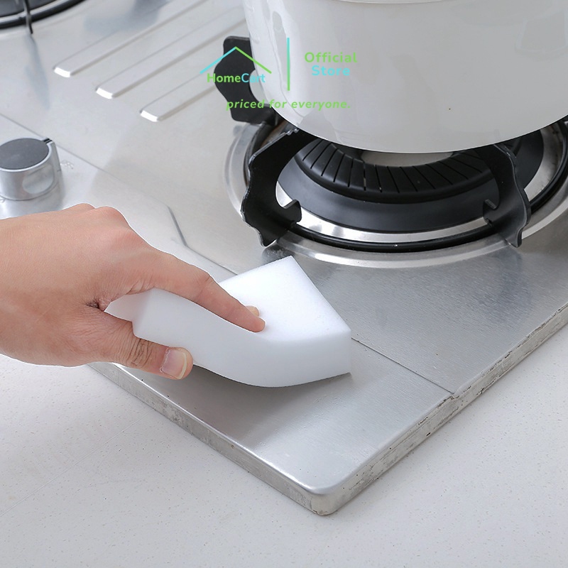 Jual Homecart Spons Melamin Ajaib Busa Putih Sponge Magic Pembersih ...