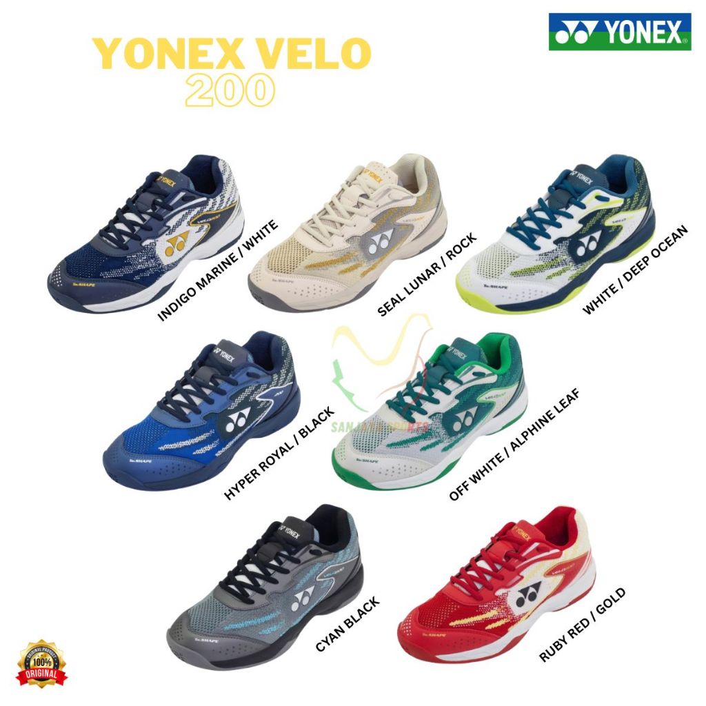Jual SEPATU YONEX BADMINTON BULUTANGKIS YONEX VELO 200 ORIGINAL ...