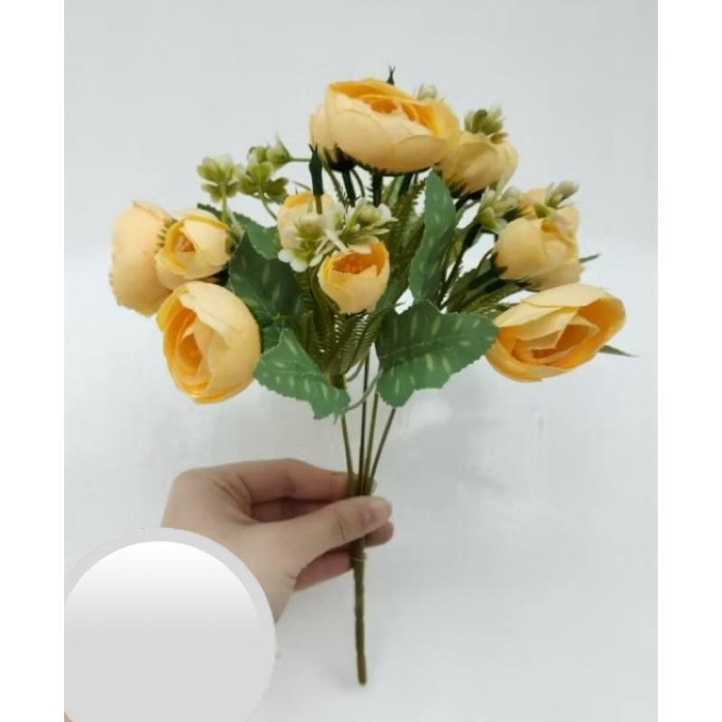 Jual Set Bunga Artificial Peony Ball Mini dan Bunga Lavender 4 tangkai ...