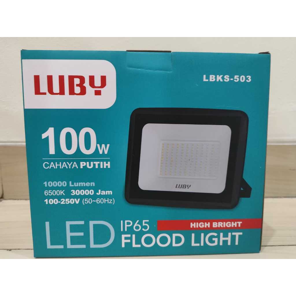 Jual Luby Lampu LED IP65 Flood Light 100W LAMPU TEMBAK LAMPU SOROT / KAP SOROT GARANSI 1 TAHUN ...