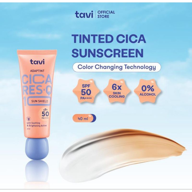 Jual TAVI CICA RES-Q10 AdapTint Sun // Waterbreak Shield SP 50 Pa+++ 40 ...